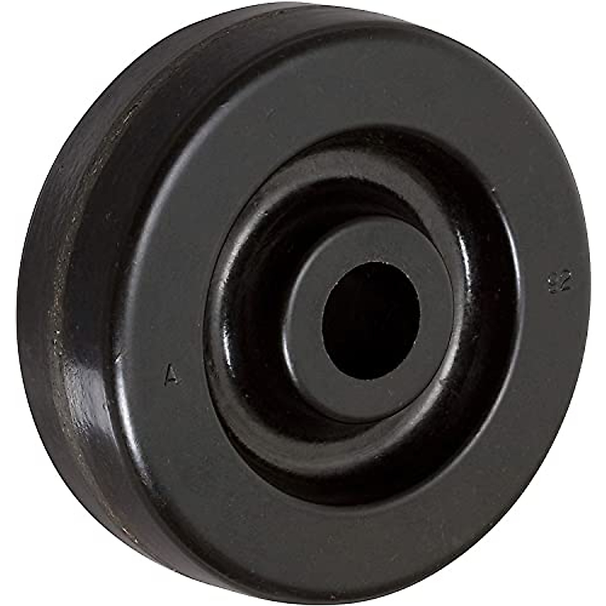 ICON Caster Wheels 6" x 2" PHN Heavy Duty Industrial Casters, Top Plate 4" x 4.5", Black, 2 Rigid 2 Swivel, Non-Marking Phenolic Wheel, Load Capacity 4800 lbs. per Set (4-Pack)