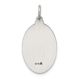 IceCarats 925 Sterling Silver Vintage Our Lady of Perpetual Help Medal Necklace Charm Pendant Only