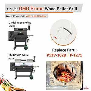 WAITCOOK 12V Prime Hot Rod Igniter for Green Mountain Daniel Boone Prime and Jim Bowie Prime Model, Ledge and Peak Pellet Grill Prime 12 Volt Ignitor Replacement Parts