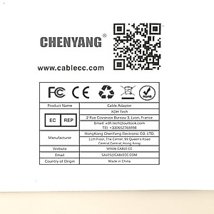 ChenYang Micro HDMI Male to HDMI Female 4K60hz HDTV 90 Degree Left Angled Cable Adapter for Displays Monitor Camera 10cm