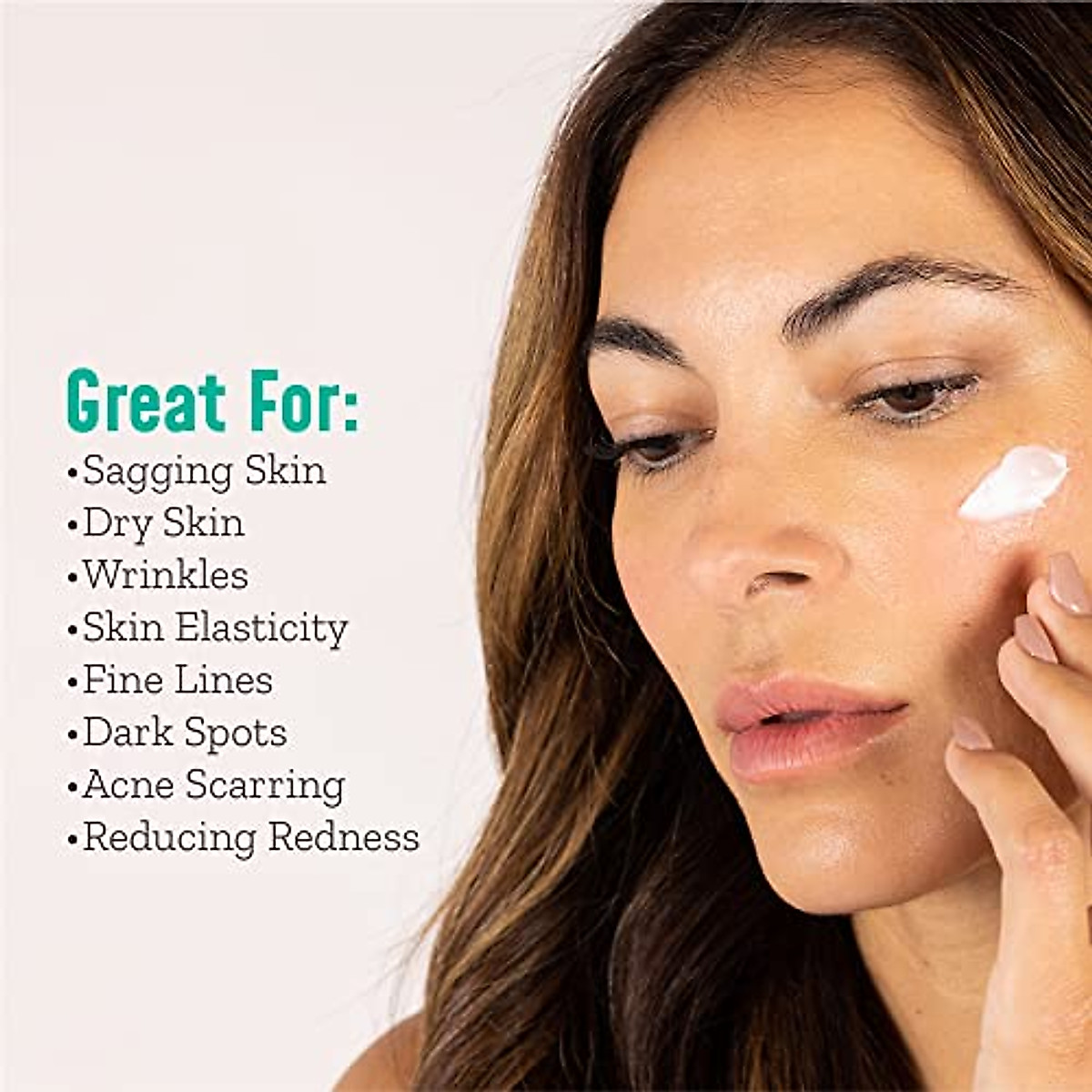 Nuventin Collagen Firming Cream Dry Skin Rescue Moisturizer Lotion W/Aloe Vera & Green Tea. Skin Care Anti Aging Collagen Face & Body Lotion For Wrinkle Repair, Sagging Skin, & Dry Skin, 15 Fl Oz