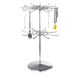 Polmart Heavy Duty Adjustable 2-Tier Countertop Spinner Display Stand, with Adjustable Height & Tiers