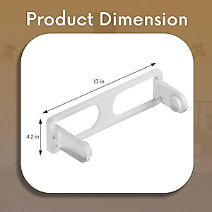 Bistras Wall Mount Paper Towel Holder Dispenser for Kitchen and Bath, Vertical or Horizontal Mount, Under Cabinet Includes 2 Screws (White 1 pk)