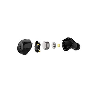 ausounds AU-Stream Hybrid Bluetooth True Wireless Hybrid Active Noise Cancelling Earbuds with Touch Controls, Wireless Charging Case, and Premium Dynamic Drivers, Black