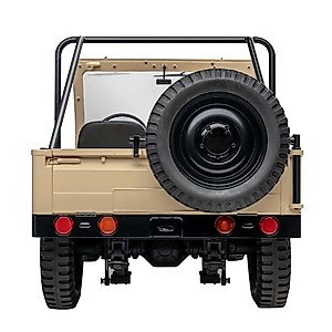 FMS 1/6 Jimny LJ10 RC Crawler RC Car Official Licensed Model Car 15km/h 4WD Hobby RC Crawler RC Cars RS Remote Control Car with LED Lights Vehicle 4-Ch 2.4GHz Transmitter for Adults Tan