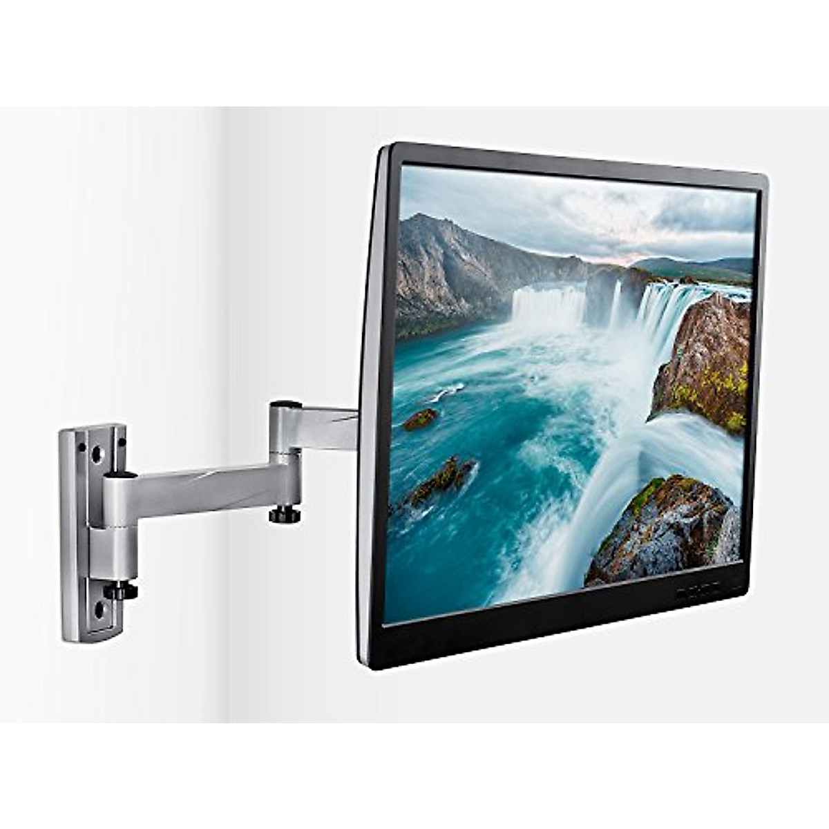 Mount-It! RV TV Mount, Lockable Full Motion TV Wall Mount Designed Specifically for RV or Mobile Home Use Single Arm Tilting and Swiveling 42 Inches Max, 33 Lb Capacity, VESA 200 Compatible