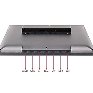 18.5-inch Digital Photo Frame LED Electronic Smart Photo Album Video Player Advertising Player Display high-Definition Digital Photo Frame (Color : Black)