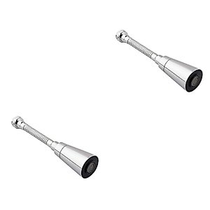 Generic 2pcs Utility Sink Faucet Shower Faucet Flexible Faucet Extension Faucet Nozzle Extender Bathtub Faucet Extender Faucet Extension Adapter Aerator Tap Household Filter
