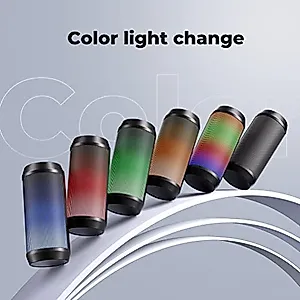 ELEHOT Direct Bluetooth Speakers Portable Wireless Speaker with True Wireless Stereo and Dual Pairing Stereo Loud Volume Color Change Mode (Blue)