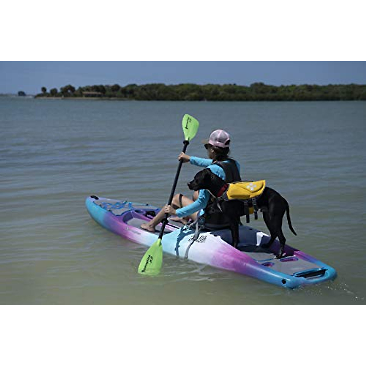 Perception Kayaks Hi Life 11 | Sit on Top Kayak - SUP/Paddleboard | Hybrid Boat with Seat Storage/Cooler | 11' | Sunset, (Model: 9351599042)