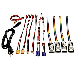 Venom Pro Quad LiPo Battery Fast Charger | 4 Ports at 100W Each | AC DC 7A Fast NiMH LiHV LiPo Balance Charger Discharger