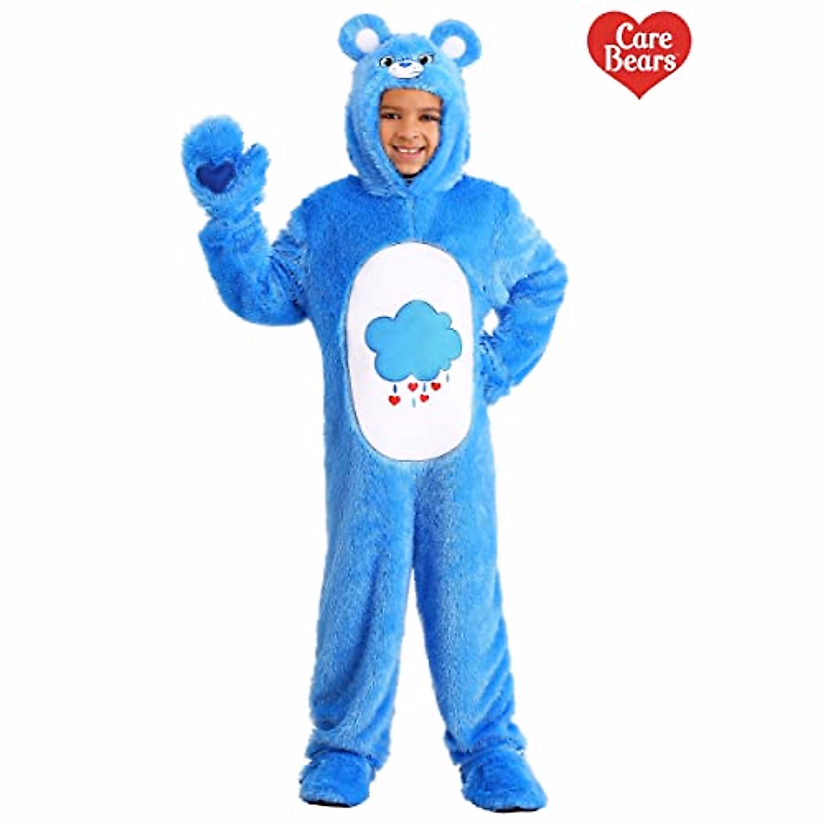 Child Care Bear Costume Classic Care Bear Grumpy Bear Onesie for Kids X-Large