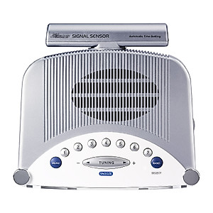 Sangean All in One Weather Atomic AM/FM Dual Alarm Clock Radio with Large Easy to Read Backlit LCD Display