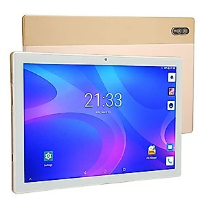 Garsentx Tablet 10 Inch, 8GB RAM 256GB Storage Tablet, 1920x1200 IPS HD Display, 8 Core Processor, 8MP 13MP Camera, 5G WiFi, 8800mAh, USB Type C GPS, Android 11,Golden(US)