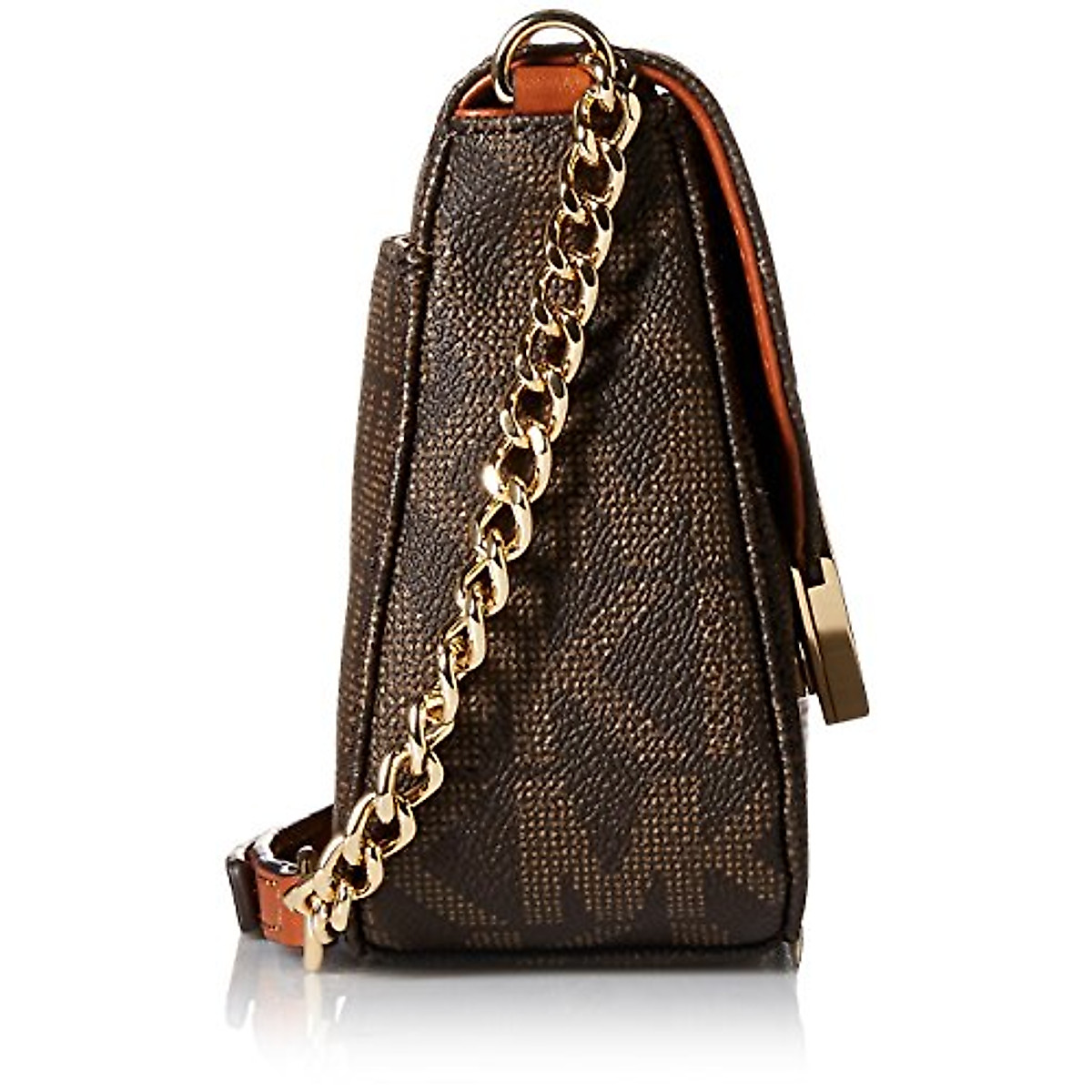 Michael Kors Fulton Womens Small Crossbody Handbag Brown