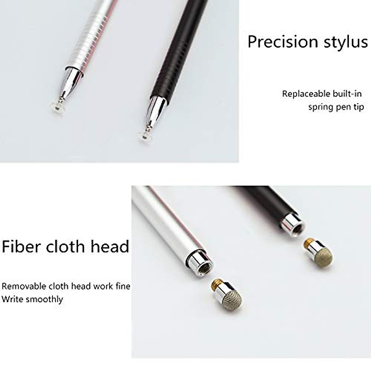 Stylus Pens for Touch Screens,Digital Pen,Capacitive Pen High Sensitivity & Fine Point,Magnetism Cover Cap,Universal for Apple/iPhone/Ipad/Android/Microsoft and Other Touch Screens (Black)