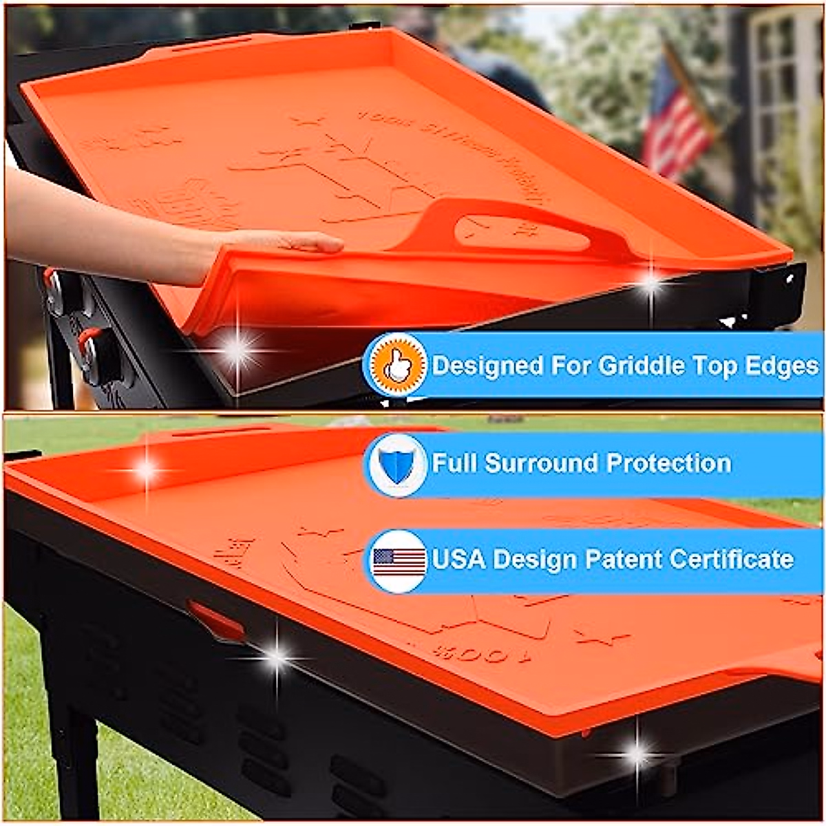 28 inch Griddle Silicone Mat,28" silicone mat for Blackstone 28 inch Griddle, Heavy Duty Food Grade Silicone Griddle Mat Cover for Blackstone 28 inch Griddle(Does not fit 28"XL/28" Pro Series)