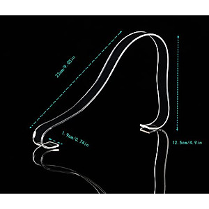 Yusionler Acrylic Display Sandal Stands 10 Pcs/5 Pairs Clear Stand for Display Sandal Shoes Display Stand Inserts Holders