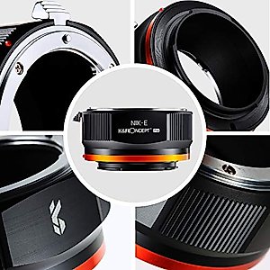 K&F Concept Lens mount adapter Compatible with Nikon AI Nikkor F Mount Lens to Sony Alpha E NEX Mount Mirrorless Camera with Matting Varnish Design Compatible for Sony A6000 A6400 A7II A5100 A7 A7RIII