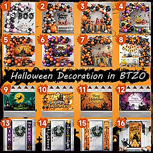 Halloween Balloon Arch Garland kit,BTZO Pink and Black Balloons for Girls Birthday Party Baby Shower Decorations Boo Party Kids Halloween Theme Party Background