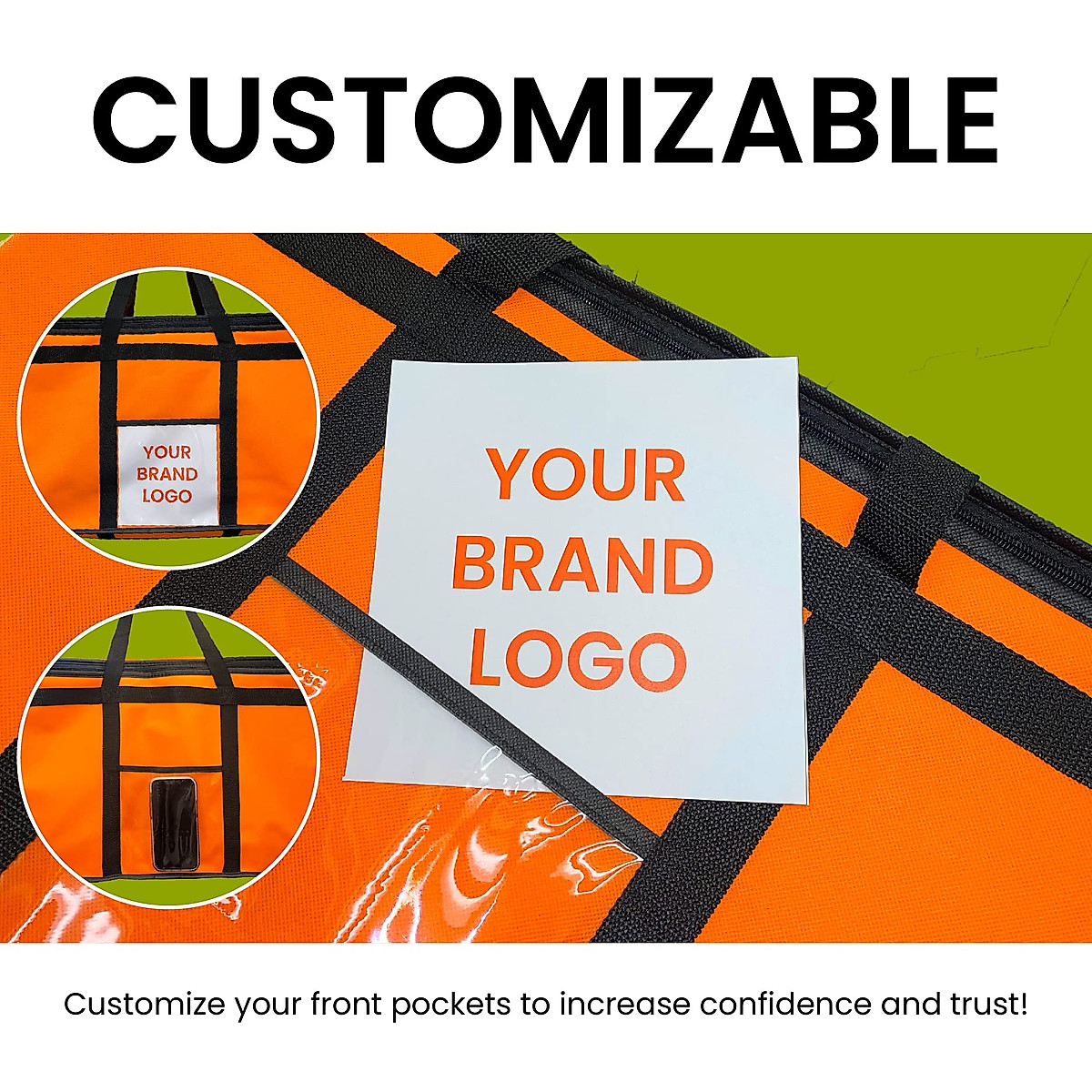 NZ HOME 3XL Insulated Cooler Bag for Food Delivery & Grocery Shopping with Zippered Top, Black (1 pack)