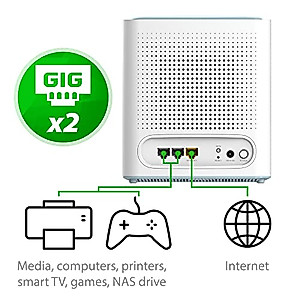 D-Link M32, Eagle Pro AI WiFi 6 Lifestyle Router - Smart Wireless Internet Network, Compatible with Alexa and Google, AX3200