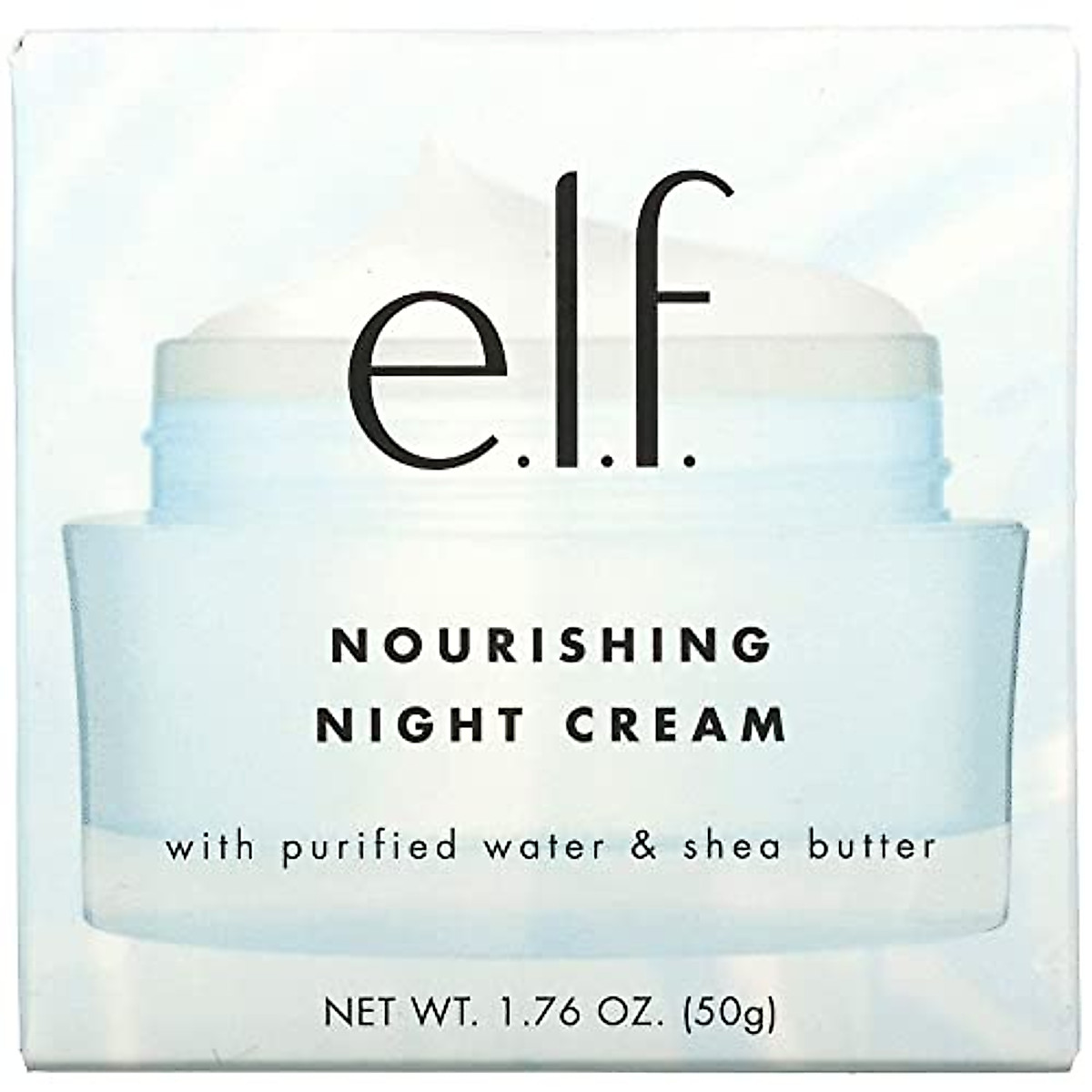 e.l.f. Nourishing Night Cream, Ultra-Hydrating Face Moisturizer, Infused with Shea Butter & Jojoba Oil, Soothes & Softens Skin, 1.76 Oz