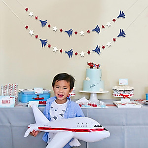 Fighter Party Decoration banner - Military Graduation Banner, Jet Banner, Pilot Retirement banner, Military Baby Shower Decorations, Airplane Aviation Themed Birthday Party Decorations