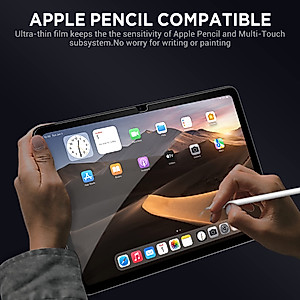 KingBlanc [1-Touch Installation] Screen Protector for iPad 10th Generation (2022, 10.9-inch), Tempered Glass Film with Auto Alignment Kit, 2.5D Round Edge, HD Clear, Case Friendly