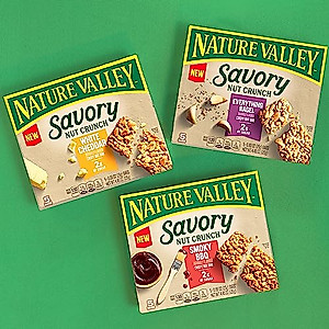 Nature Valley Savory Nut Crunch Bars, Everything Bagel, 0.89 oz, 5 bars
