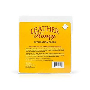 Leather Honey Leather Conditioner Lint-Free Application Cloth: Microfiber Cloth for Use Leather Conditioner and Leather Cleaner, The Best Leather Care Products Since 1968