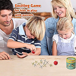 TriMagic Jacks Game with Ball, Old School Jax Game Toys, Retro Vintage Board Games for Kids 8-10-12 Years Old and Young Adults, Classic Traditional Table Games for Family Game Night
