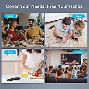Voice Replacement for Samsung-Smart-TV-Remote, BN59-1266A for Samsung Remote with Voice Function, with One Extra IR Remote for Complementary