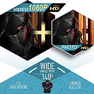 Mini Spy Camera 1080P Hidden Camera - Portable Small HD Nanny Cam with Night Vision and Motion Detection - Indoor Covert Security Camera for Home and Office - Hidden Spy Cam - Built-in Battery