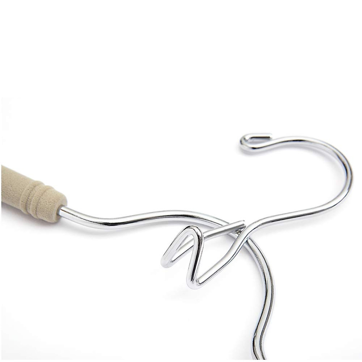 Curious Fish 4PCS Standard Hangers Skirt hangers hooker design heavy duty durable space saving Closet Hanger Multi-layer Skirt Tie Hanger Non-Slip Organiser Jeans Slack Clothes rack pants Coat Garment