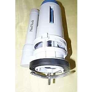 American Standard Dual Flush Valve Replacement for 2 inch One Piece Toilet 10 inches Tall by NuFlush