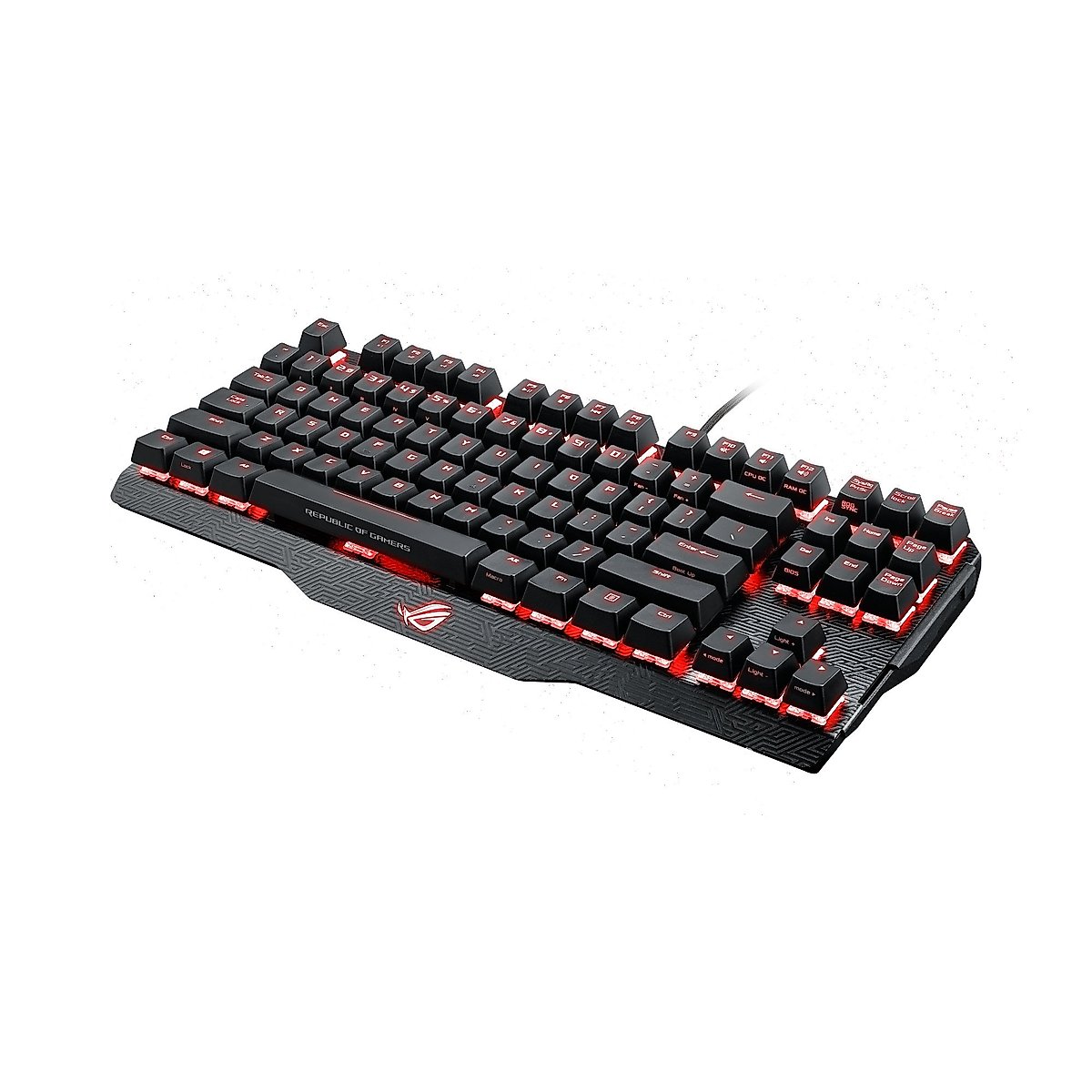 ASUS RGB Mechanical Gaming Keyboard - M802 ROG Claymore Core | Cherry MX Red Switches | Dedicated Hot Keys for One-Click Overclocking, Fan Control | Gaming Keyboard for PC | Aura Sync RGB Backlit Eff