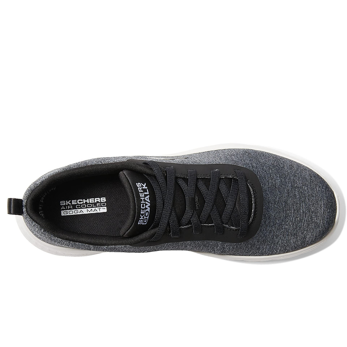 Skechers Women's GO Walk Flex-Dazzling Smile Sneaker, Black, 8.5