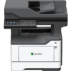 Lexmark MX521de Monochrome All-in One Laser Printer, Scan, Copy, Network Ready, Duplex Printing and Professional Features, Print Speed 46 ppm, Grey, 4.3 inch Touchscreen (36S0800)