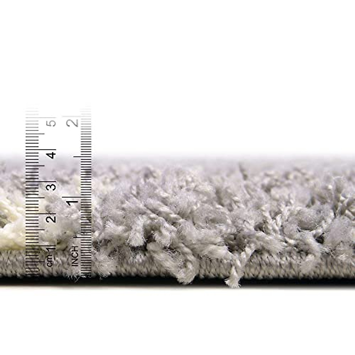 Unique Loom Moroccan Trellis Shag Collection Area Rug - Meknes (10' x 13' Rectangle, Gray/Ivory)