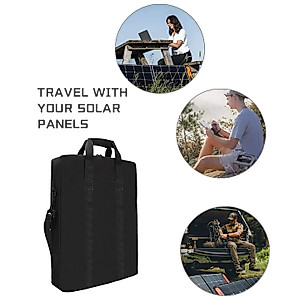 Global Storage Padded Utility Solar Panel Bag,for Jackery 100 watt Solar Panel,Double Layer Design, Can Hold 2 Battery Panels.