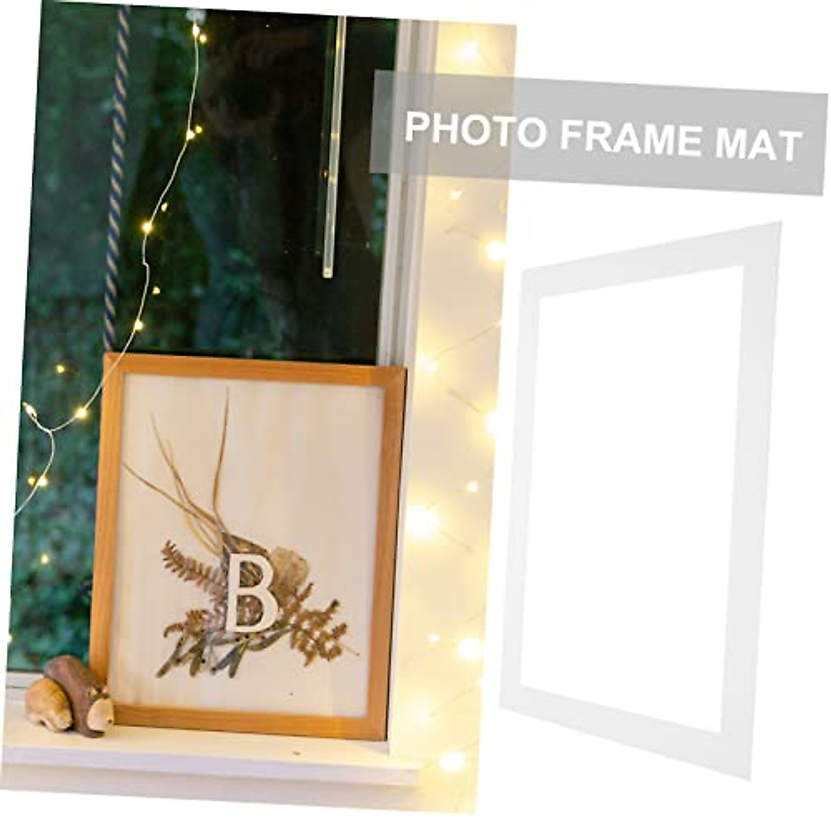 Didiseaon 10pcs Photo Frame Lining Cardstock Photo Frame Matting for Picture Frames Photo Frame Mats Picture Frame Mats Picture Matting Photo Backing Board Core White Paper Matte Cutting Mat