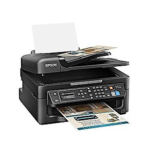 Epson WorkForce WF-2630 Wireless Business AIO Color Inkjet, Print, Copy, Scan, Fax, Mobile Printing, AirPrint, Compact Size