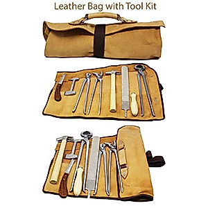 Professional Equine Horse Farrier Tool Kit Grooming Hoof Bot Shoe Puller Nipper Rasp 984109