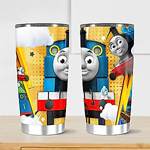 Tumbler Insulated Stainless Steel 20 oz thomas Cold the Coffee train Tea Wine Hot Iced Water Botter Gifts for Family and Friends
