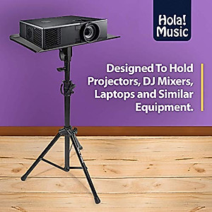 Hola! Music HPS-290B Professional Tripod Projector Mixer Stand, Black