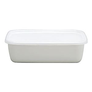 Noda Horo, Japanese Enamel Food Container, Stockpot, Medium Size, Made in Japan, 0.85 L