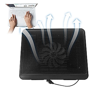 Laptop Pad, Non-Slip Stable Laptop Cooler, Laptop Cooler Stand with Fan and Height Adjustable, Laptop Cooler Cooling Pad with Cooling Fan, Adjustable Mounts Laptop Cooling Stand for Lap, Desk