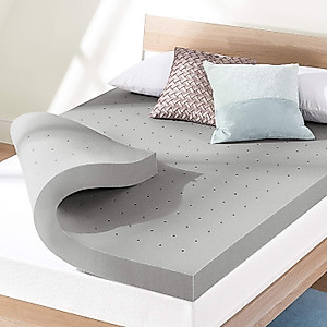 Best Price Mattress 4 Inch Ventilated Memory Foam Mattress Topper with Plant-based Infusion, Twin