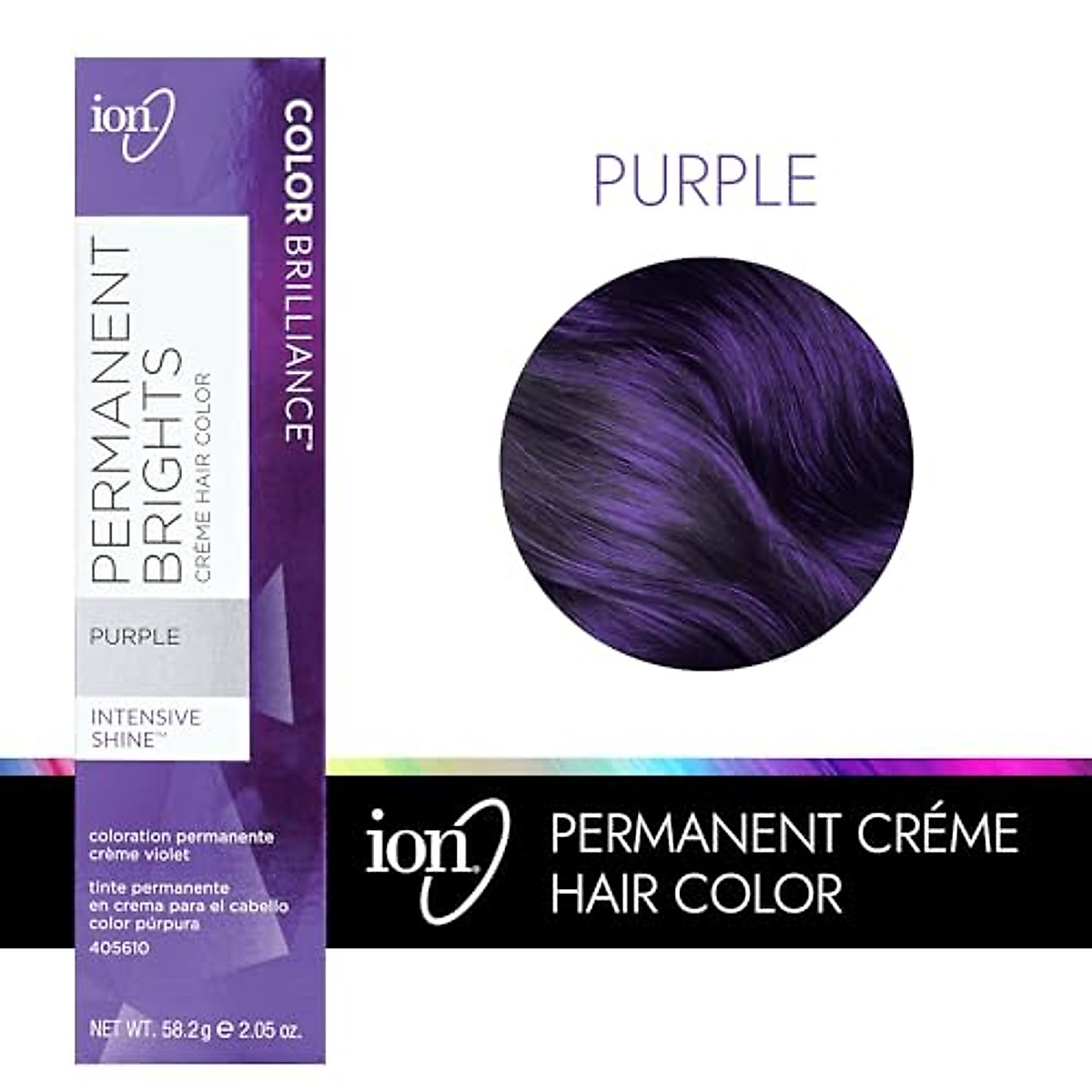 Ion Permanent Brights Creme Hair Color Purple Purple
